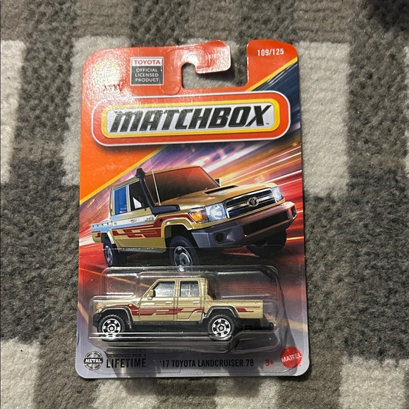 Match | Toys | Matchbox 7 Toyota Land Cruiser 78 Toy Car Tan And Red ...